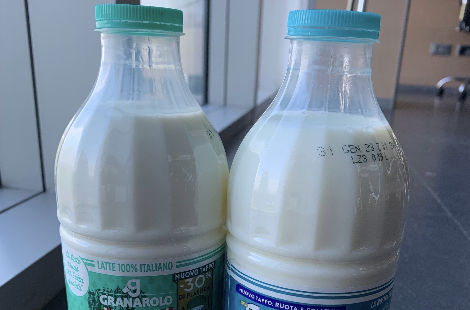 GRANAROLO, BOTTIGLIE DI LATTE PIÙ LEGGERE